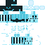 Light blue skeleton | Minecraft Skin