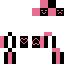 happy and sad pink and bl;ack | Minecraft Skin