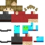 Grian with blue shirt and slime | Minecraft Skin