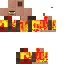 Villager of fire | Minecraft Skin