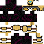 Espectro con armadura de oro | Minecraft Skin