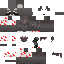 racoon in heart boxers | Minecraft Skin