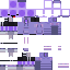 Purple derp wearing blue-purple hoodie and black shorts | Minecraft Skin