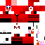 FREE FIRE RED CRIMINAL WITH FIRE FIST | Minecraft Skin