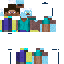 double sided inverted steve | Minecraft Skin
