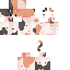 Calico cat template | Minecraft Skin