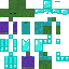 Zombie in diamond armor | Minecraft Skin