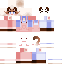 Ragdoll Cat In Overalls, Pink Shirt | Minecraft Skin