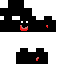 Roblox Scary Smile skin black background | Minecraft Skin