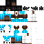 Dark Skin Blue Eye Medieval Girl | Minecraft Skin
