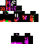 Red and purple neon creeper guy | Minecraft Skin