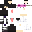 Axolotl mask but in a suit with out the vest | Minecraft Skin