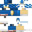 SA1 Sonic (With Upgrades) | Minecraft Skin