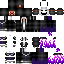 Hacker Skin - Purple Flames | Minecraft Skin