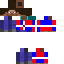 Steve Dominican Republic Flag. | Minecraft Skin