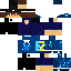 Blue Nether Creeper Jacket | Minecraft Skin