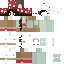 Black haired girl with toadstool hat | Minecraft Skin