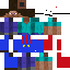 Steve wearing Mario costume and derpy mask | Minecraft Skin