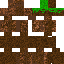 Dirt block with grass on top | Minecraft Skin