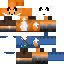 Medival fox with blue tunic | Minecraft Skin