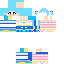 Cure Sky(hirogaru sky pretty cure) | Minecraft Skin