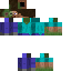 Half Zombie Steve (Alpha Steve) | Minecraft Skin