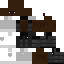 Black Villager with UK drill | Minecraft Skin