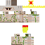 Iron Golem king with crown and worn down cape | Minecraft Skin