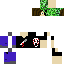 half creeper head human | Minecraft Skin