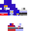 amalgam mecha sonic (sonic texture pack) | Minecraft Skin