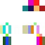 normal character but every part is a diffrent color | Minecraft Skin