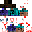 entity corrupted Steve but with his mouth closed | Minecraft Skin
