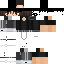 yuji with black hair and tatoo | Minecraft Skin