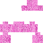 Pink Glitch Pixel Scatter Skin | Minecraft Skin