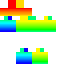 red-orange-yellow-green-blue gradient | Minecraft Skin