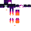 Female HB - Dark Purple To Orange Wave | Minecraft Skin