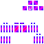 Blue to Pink gradient | Minecraft Skin