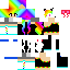 Rainbow cat | Minecraft Skin