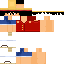 luffy pre timeskip | Minecraft Skin