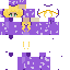 Sun goddess in a purple cow onesie | Minecraft Skin