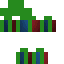 gradient with green out line | Minecraft Skin