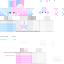 White Cotton Candy Femboy | Minecraft Skin