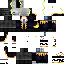 Half wither Half skeleton | Minecraft Skin
