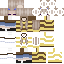 Bee sweater demon girl blonde with shorts | Minecraft Skin