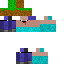 noob holding grass block | Minecraft Skin