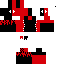Black and Red Jester with White Eyes | Minecraft Skin
