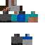 Half Skeleton Steve | Minecraft Skin