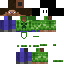 Steve with twitch mask and creeper sweat | Minecraft Skin