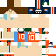 Broncos skin football orange Bo Nix | Minecraft Skin