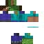 Half Steve half zombie | Minecraft Skin